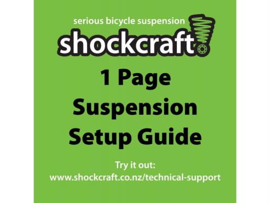 Shockcraft Blog - 1 Page Suspension Setup Guide | Shockcraft