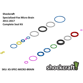 Rear Shock Service Kit for Fox Micro Brain Shocks (Shockcraft) | Shockcraft